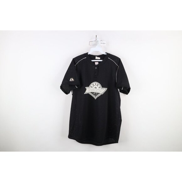 Majestic | Tops | Vtg Majestic Womens Large Game Worn Akron Racers Npf ...